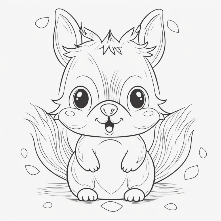 Eichhörnchen Ausmalbilder kostenlos herunterladen - Mal-O-Mat